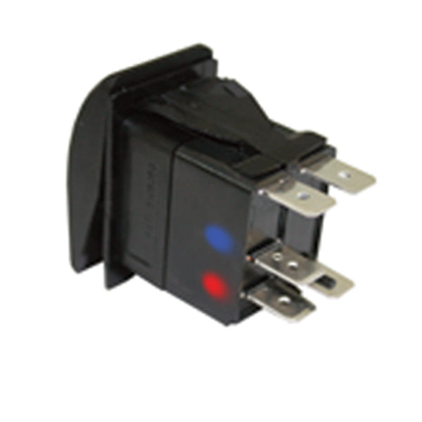LED Rock Light LUX Logo Rocker Switch - LUX Lighting Systems